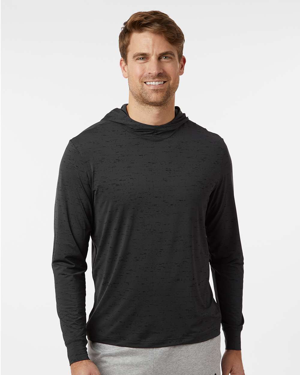 Adidas A2010 - Men's Performance Hooded Long Sleeve T-Shirt