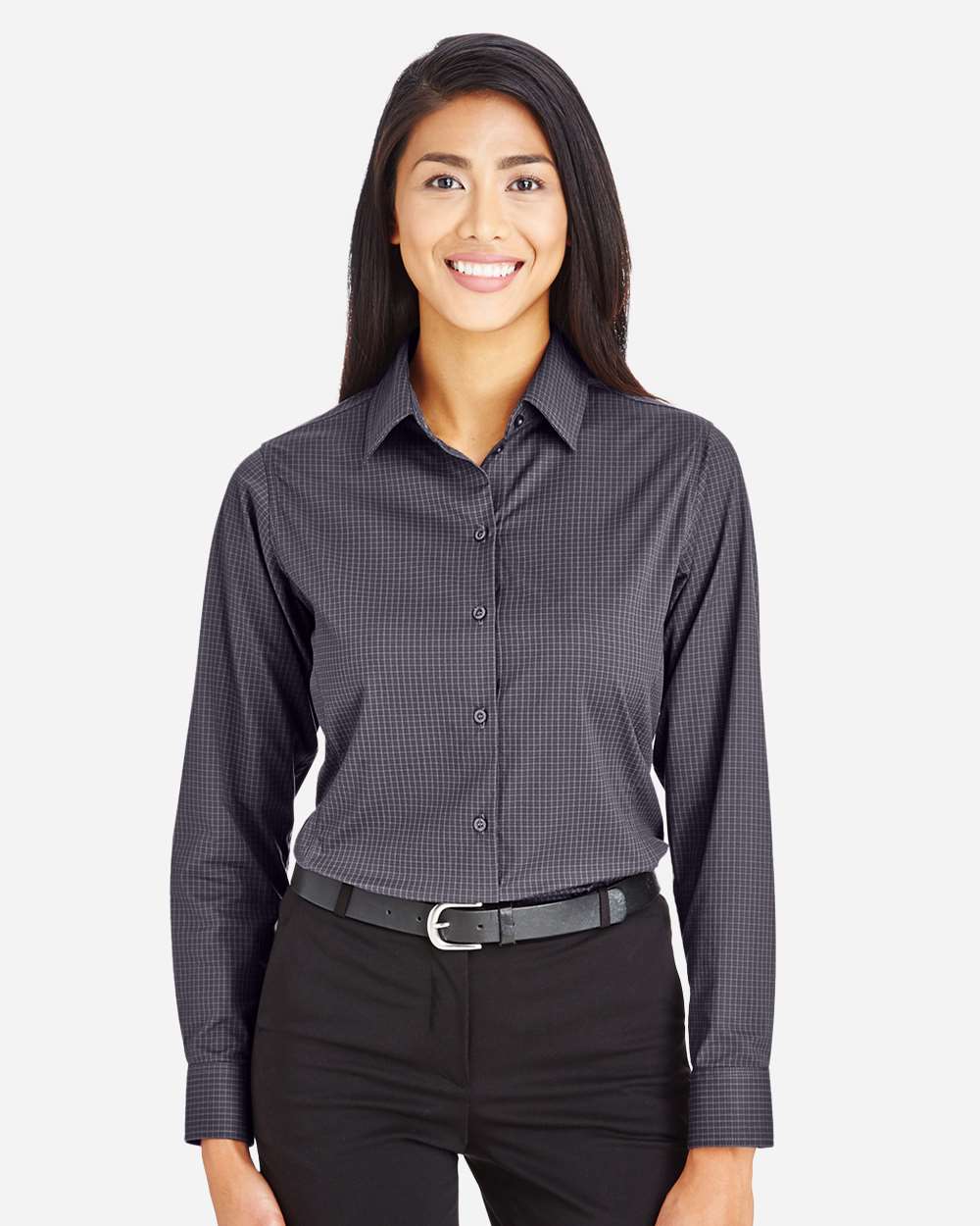 Devon & Jones DG535W - Women's CrownLux Performance® Tonal Mini Check ...