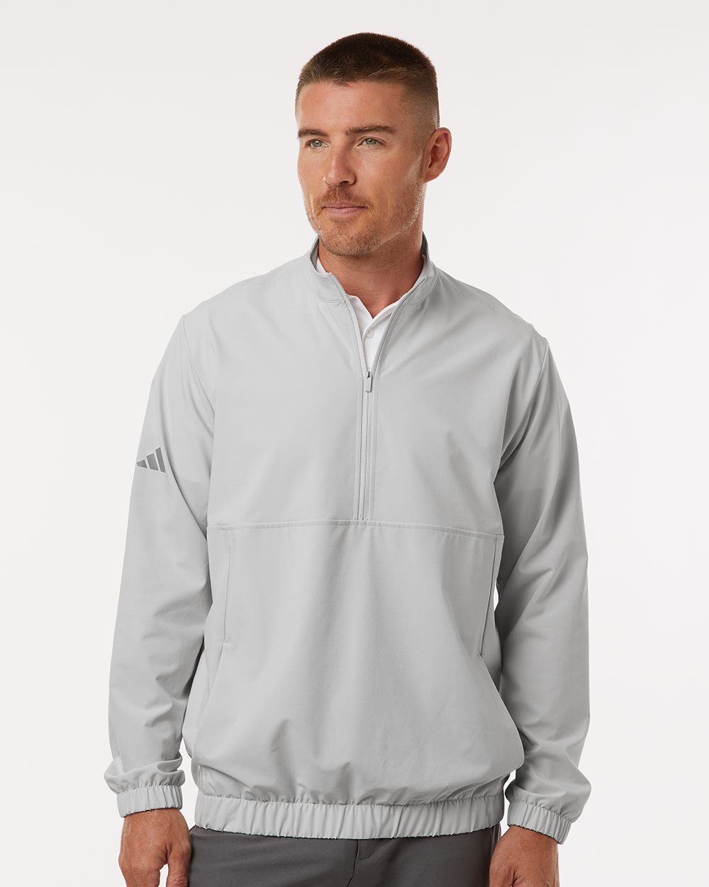 Adidas A705 - Men's Stretch Woven Half-Zip Pullover
