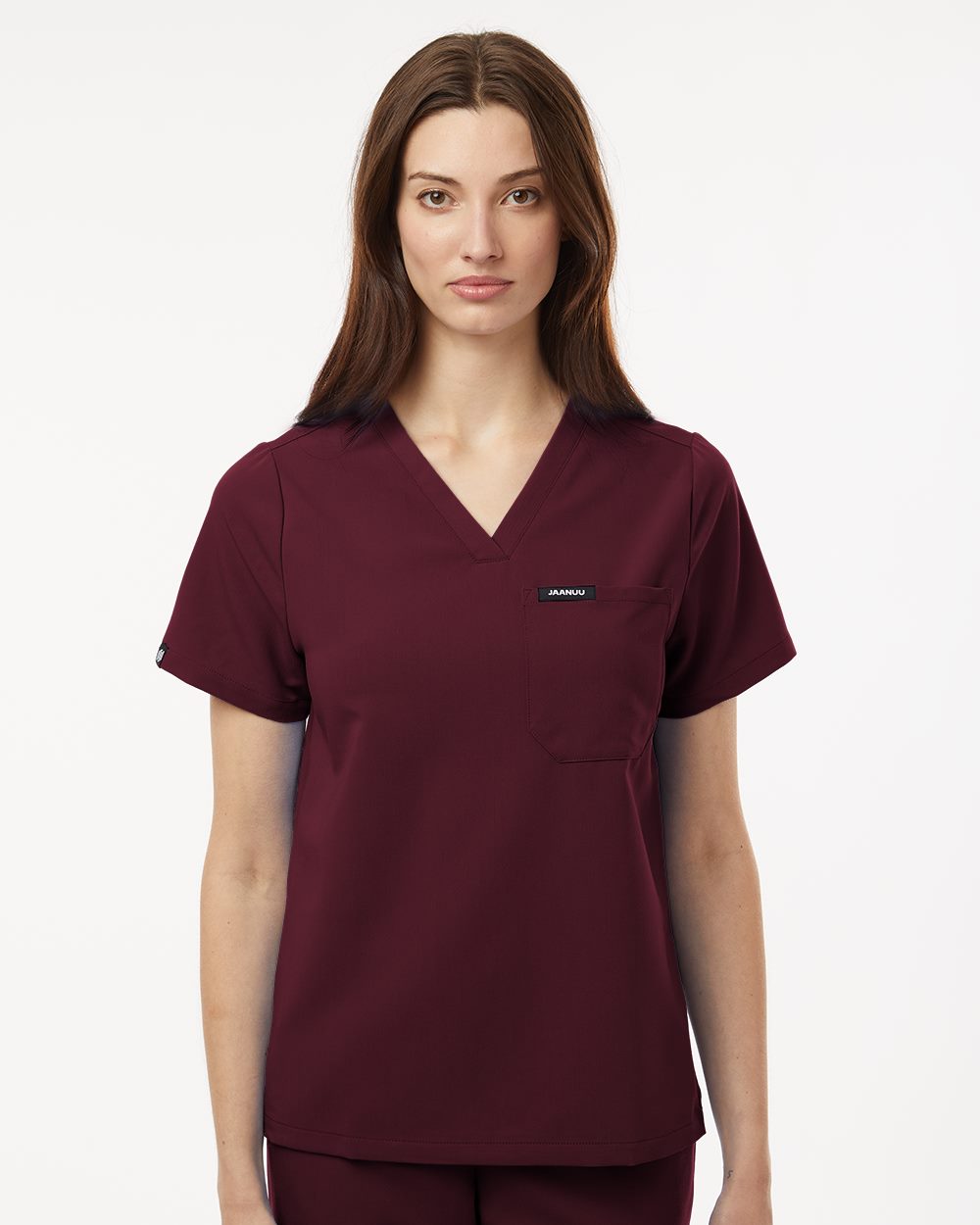 Jaanuu W10001 - Women's Rhena Essential 1-Pocket Scrub V-Neck Top