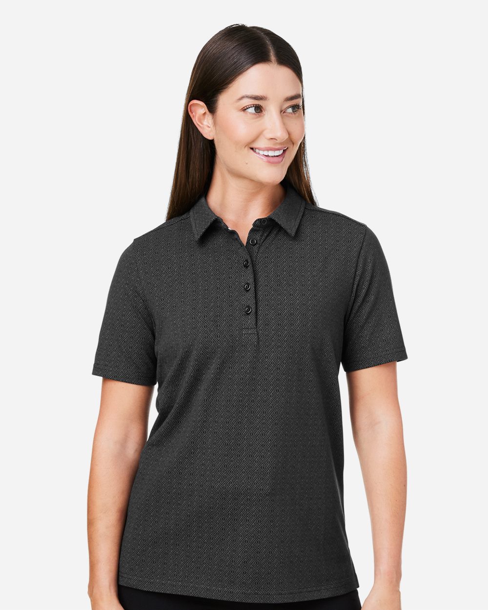 Devon & Jones DG101W - Women's Crownlux Performance® Geo Polo