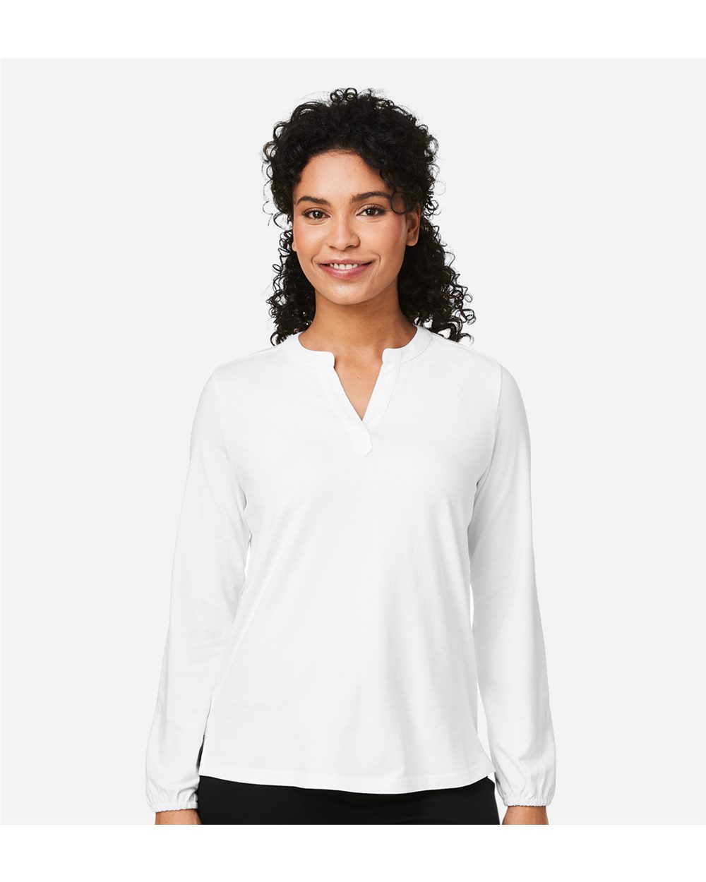 Devon & Jones DP122W - Women's Raleigh Half-Placket Knit Top