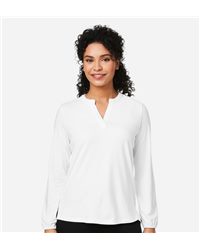 Devon & Jones DP184W - Women's Perfect Fit™ Bracelet-Length V-Neck Top