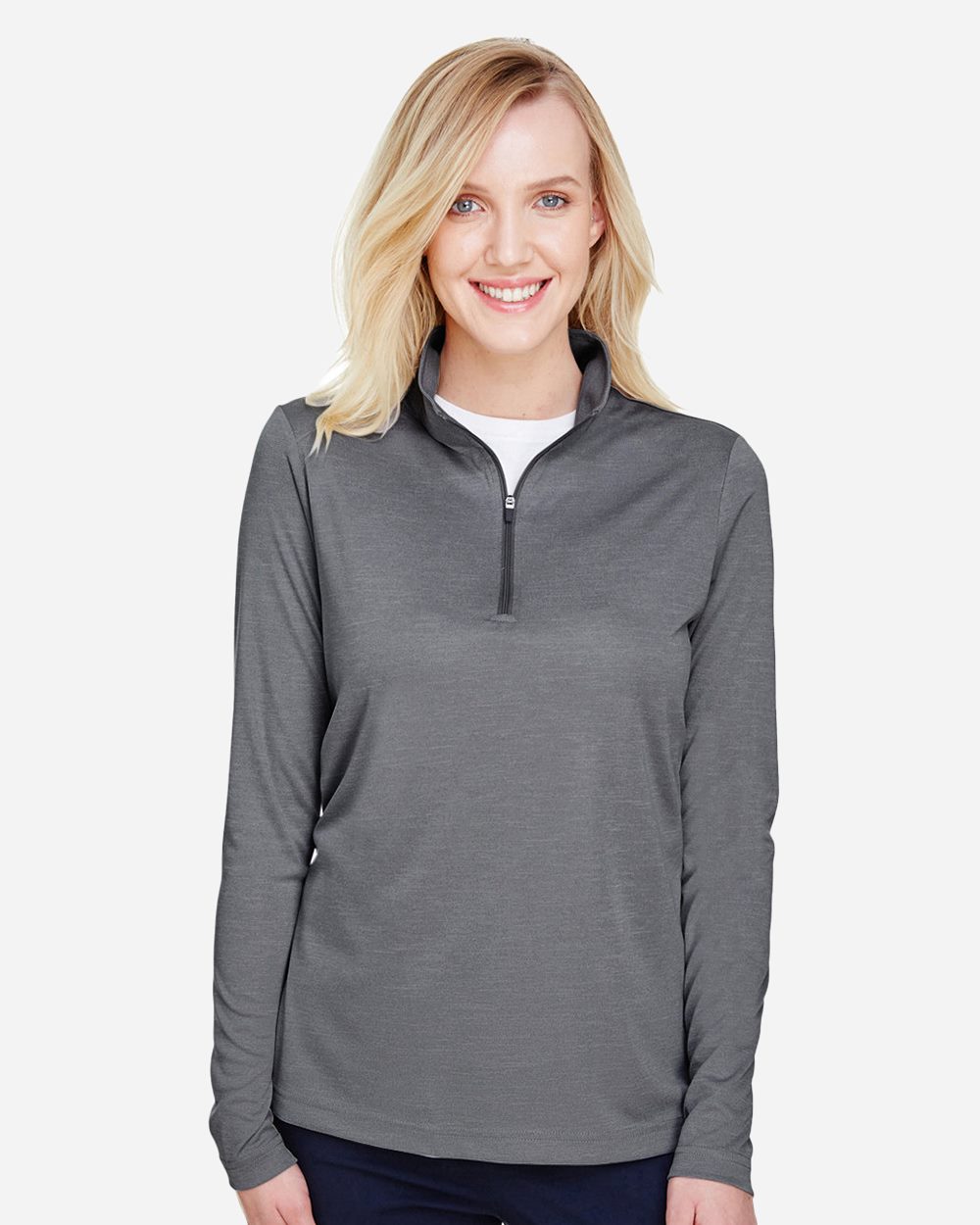 Team 365 TT31HW - Women's Zone Sonic Heather Performance Quarter-Zip ...