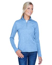 UltraClub 8618 - Cool & Dry Heathered Performance Quarter-Zip