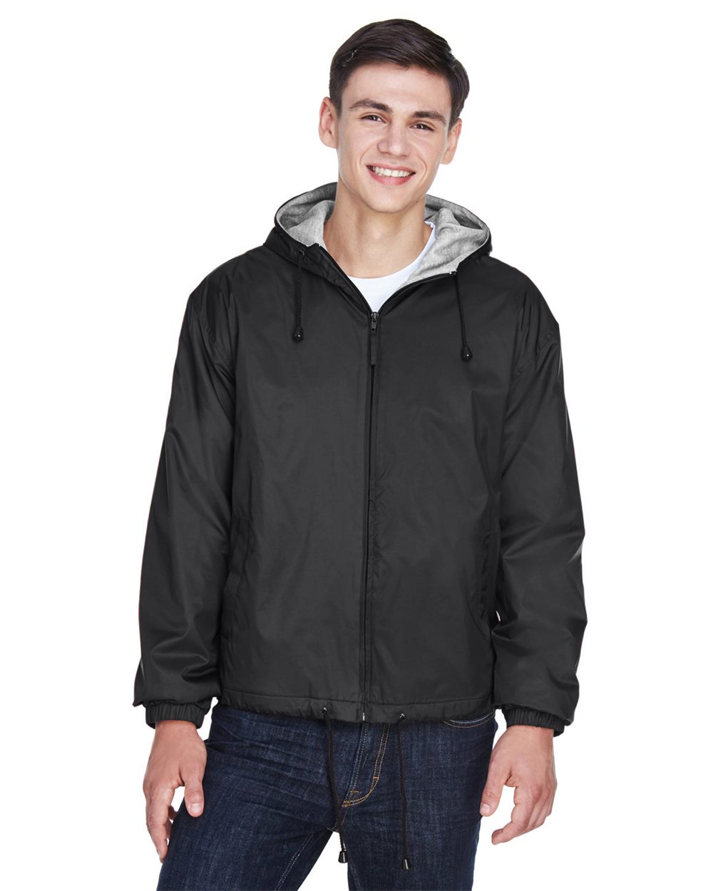 UltraClub 8915 - Fleeced Lined Hooded Jacket