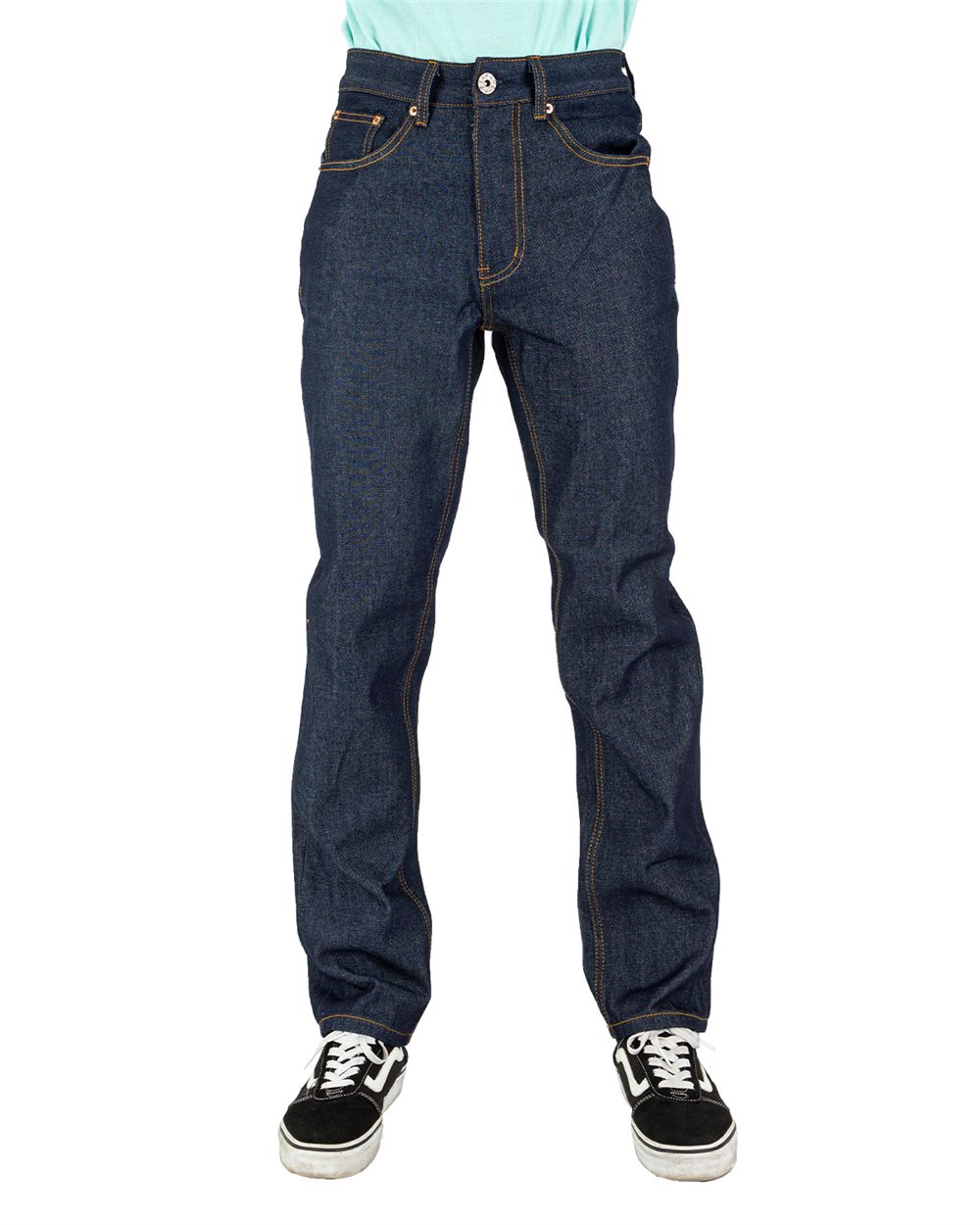 Shaka Wear SHRDJ - Men's Raw Denim Straight-Leg Jean Pants