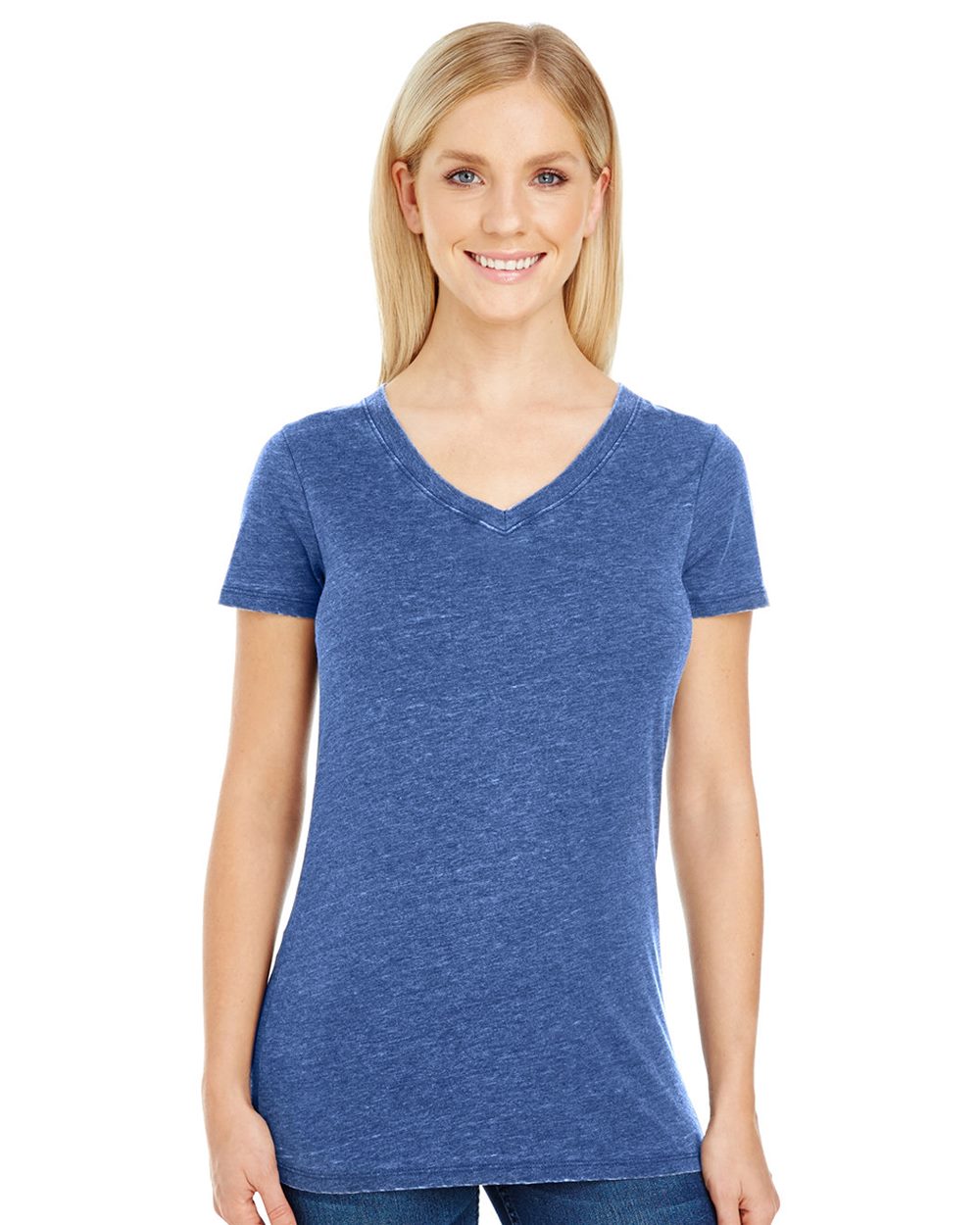 Threadfast Apparel 208B - Women's Vintage Dye V-Neck T-Shirt