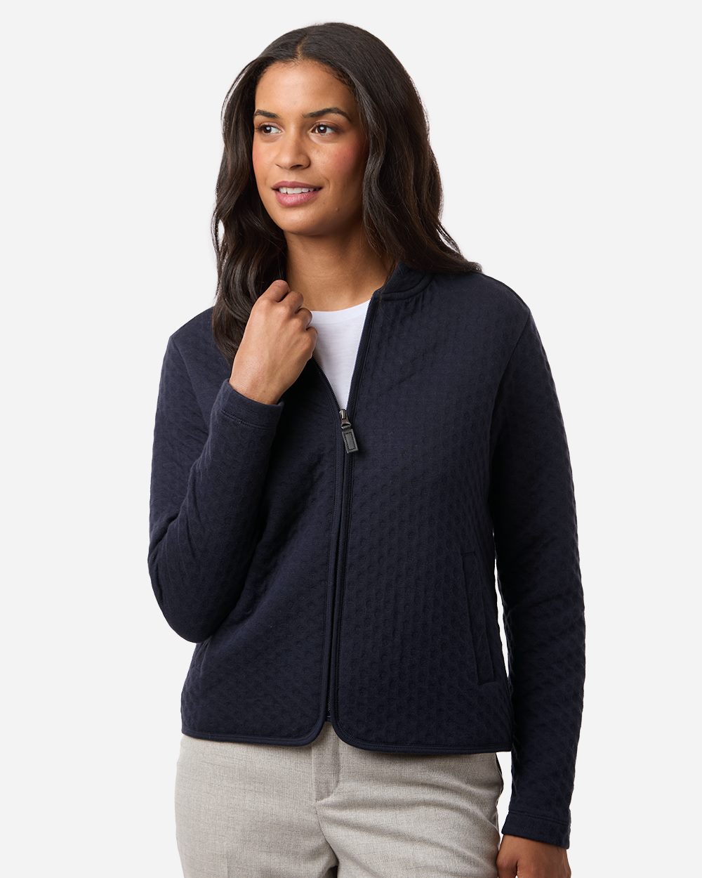 Devon & Jones DG740W - Women's Berkeley Textured Full-Zip Jacket