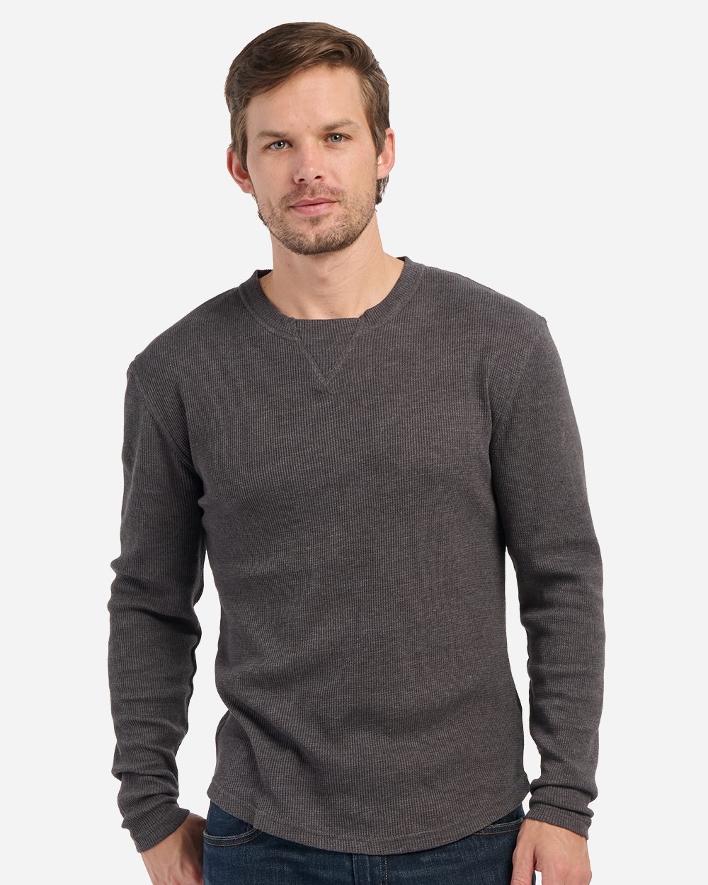 Boxercraft BM3103 - Men's Waffle Knit Long Sleeve T-Shirt